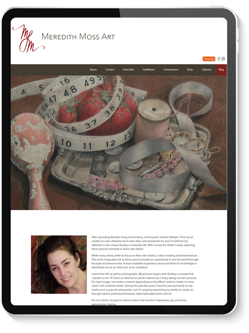 Meredith Moss Art | One Creative Developer
